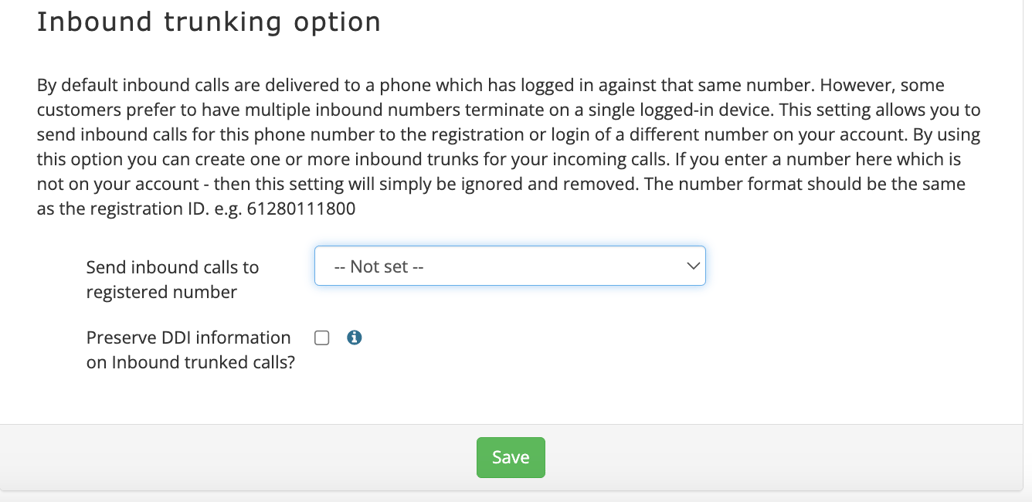 SIP Trunking - Register Method