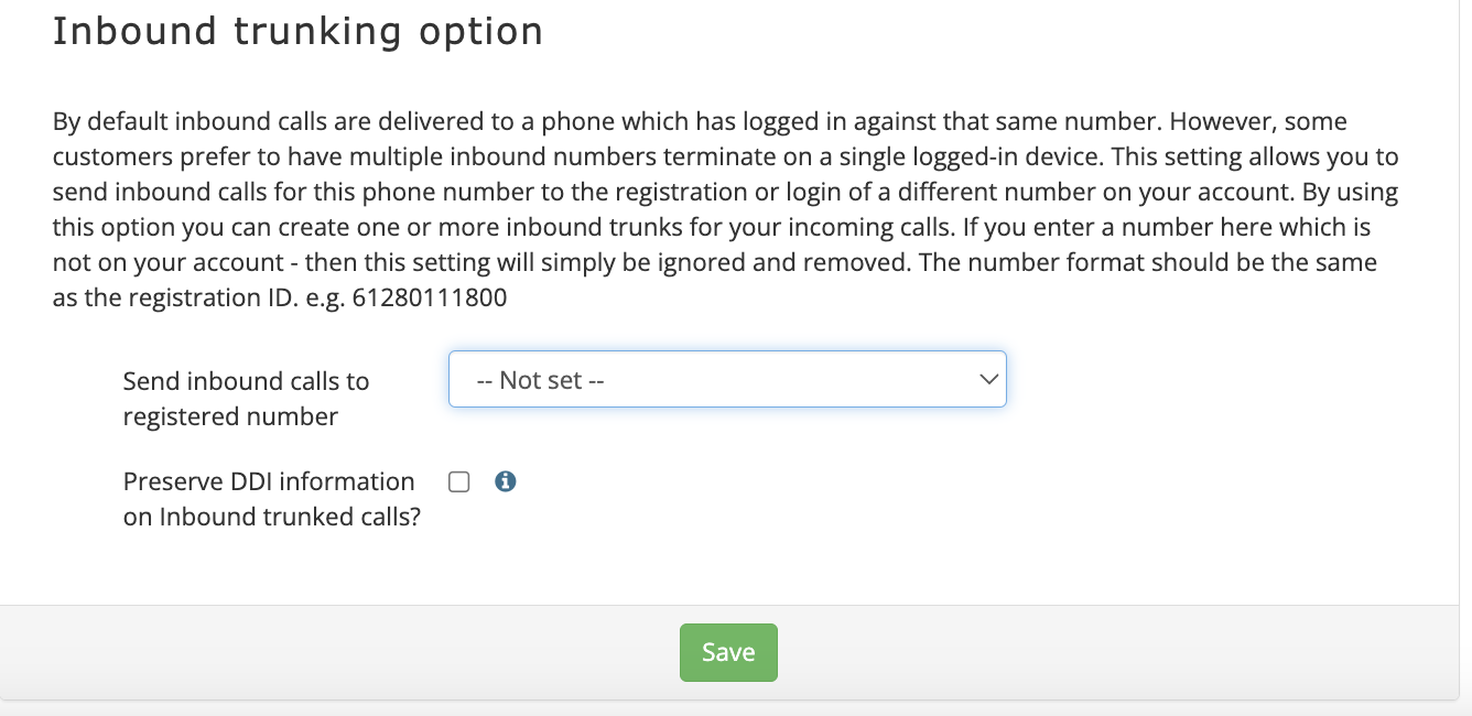 SIP Trunking - Register Method